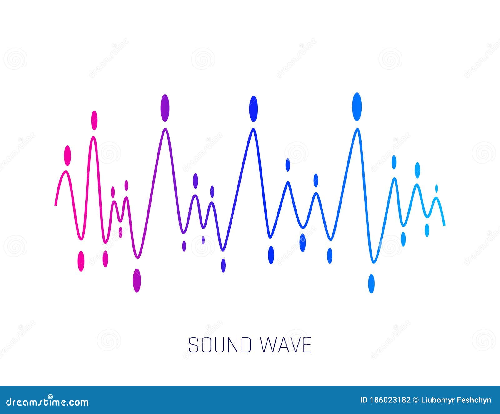 Music Sound Waves. Concept Musical Bar. Audio Digital Equalizer ...