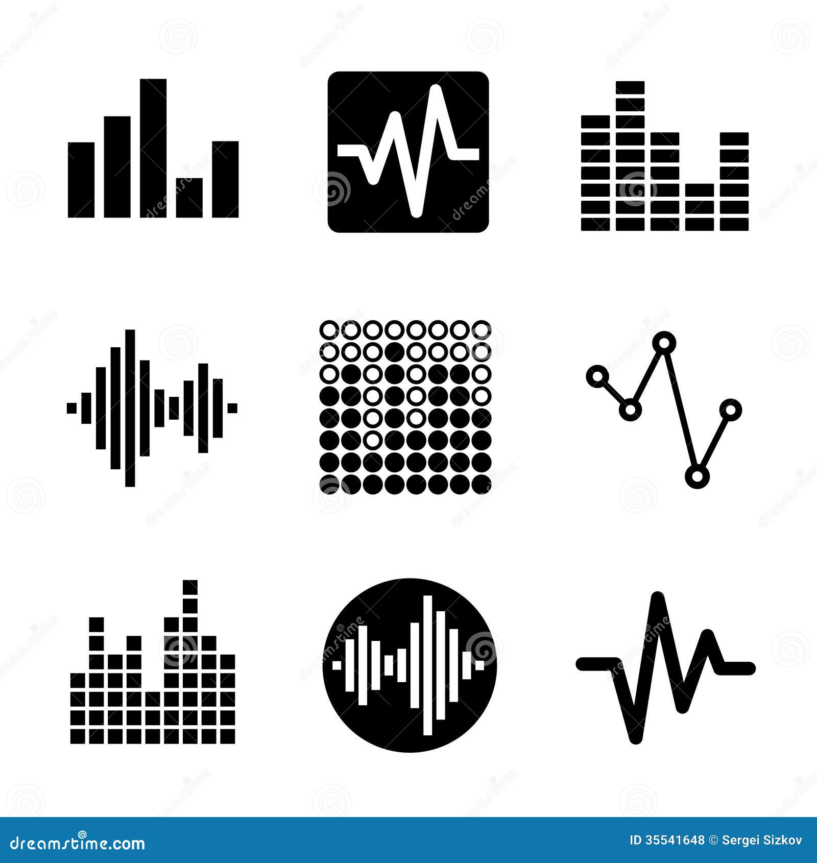 Soundwave Equalizer Graph. Vector Illustration Decorative Design ... Soundwave Equalizer Graph. Vector Illustration Decorative Design ...