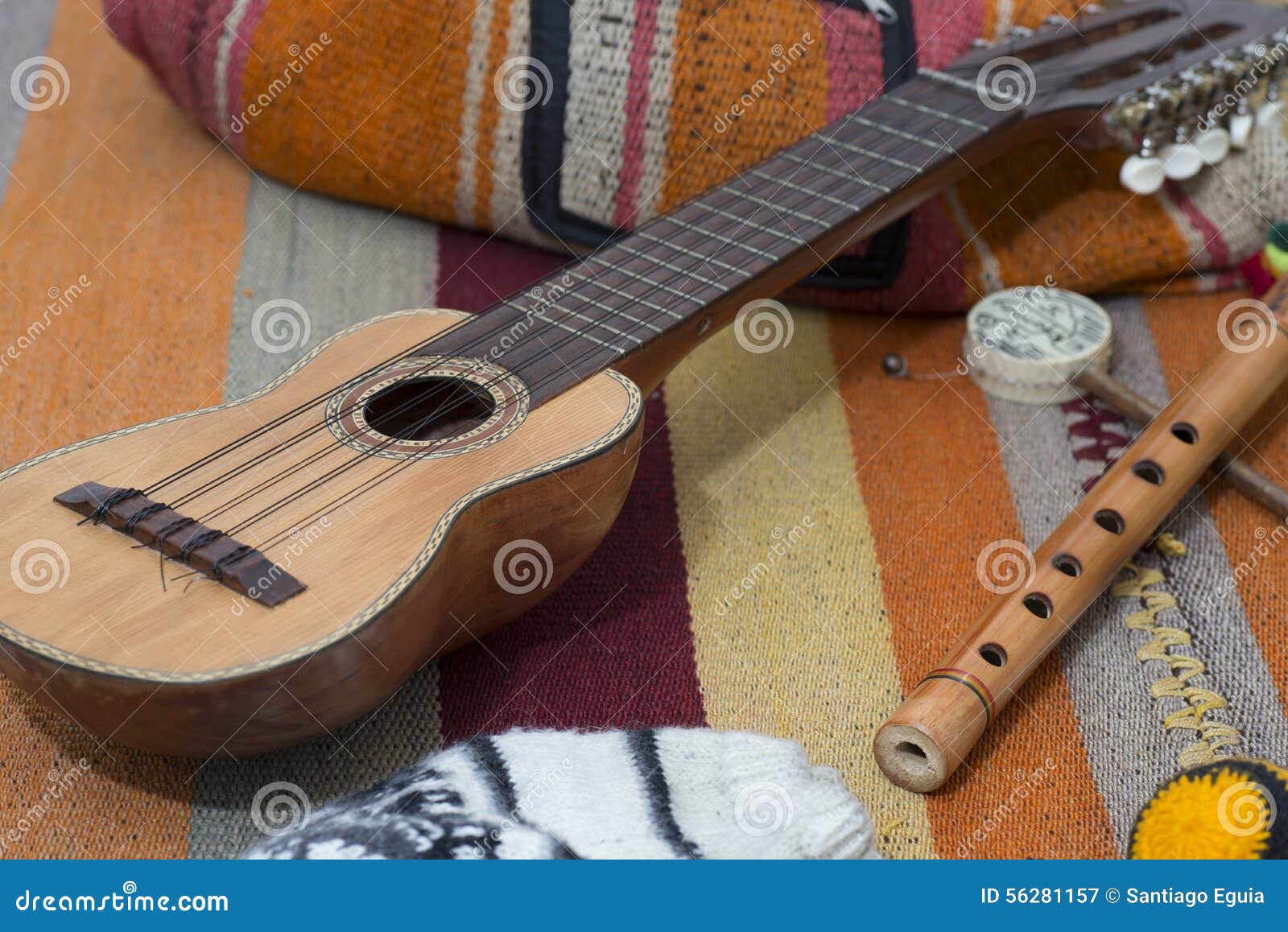 Music South America Charango Lute Stock Image - Image of wool, isolated ...
