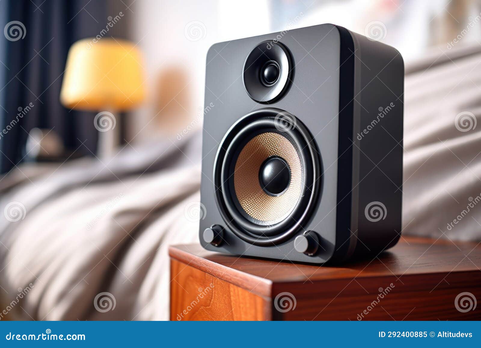 A Music Speaker Playing Soft Music Stock Image - Image of leisure ...