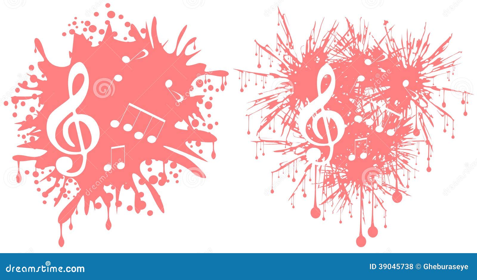 Music in spot stock illustration. Illustration of abstract - 39045738