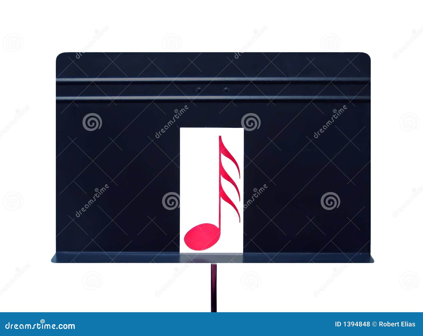 Music Stand with Musical Note Stock Photo - Image of school, backstage ...