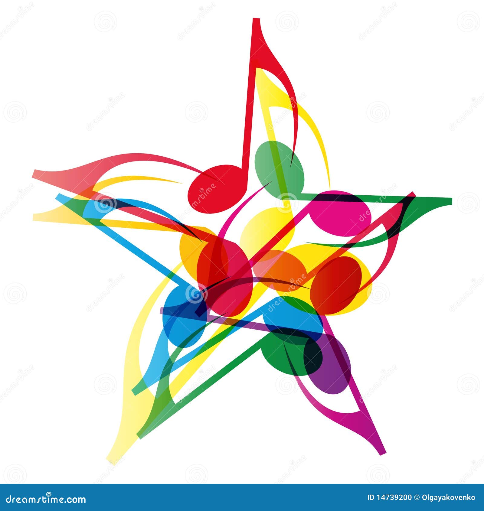 Music Star stock vector. Illustration of abstract, color - 14739200