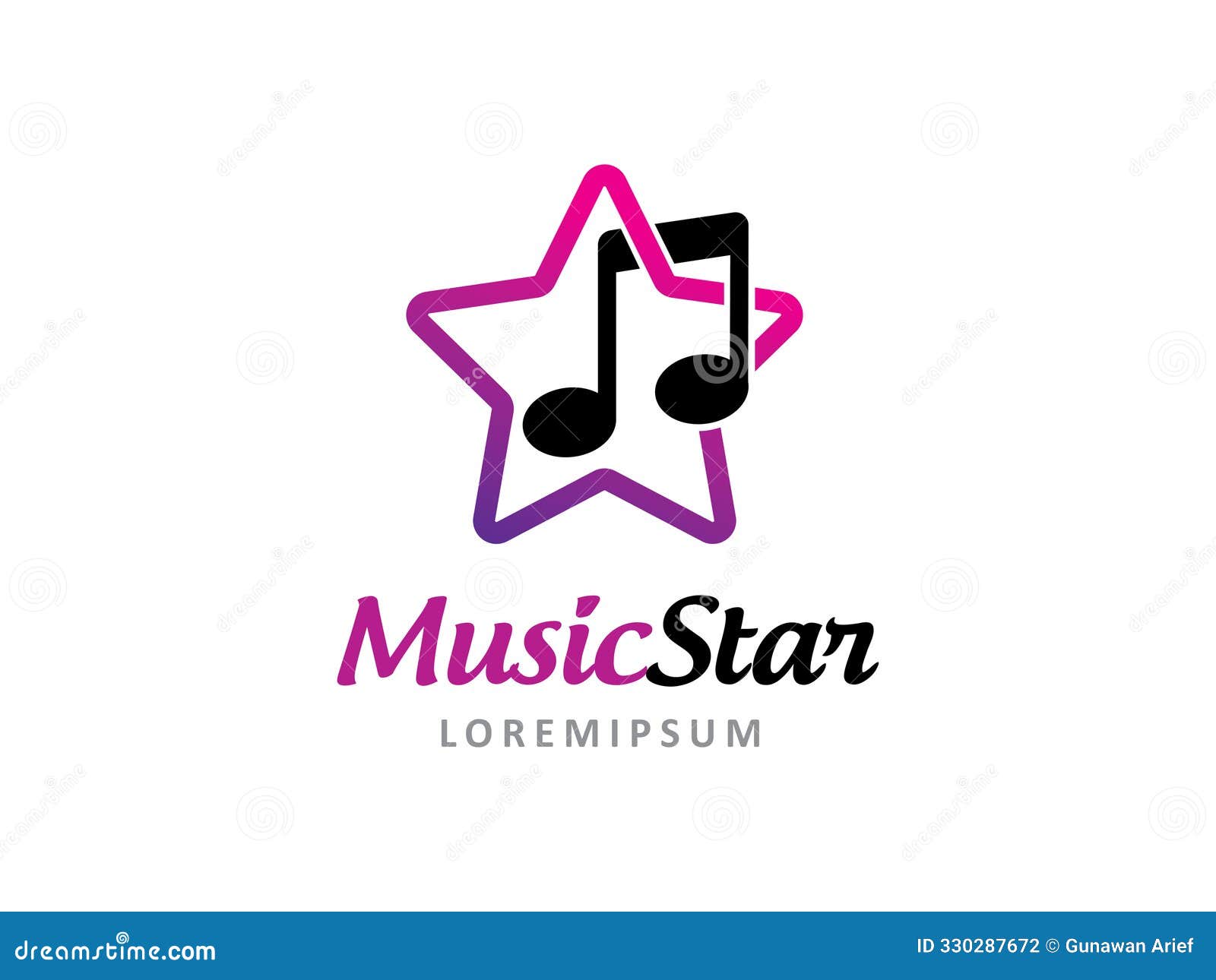 Music and Star Logo Symbol or Icon Template Stock Vector - Illustration ...