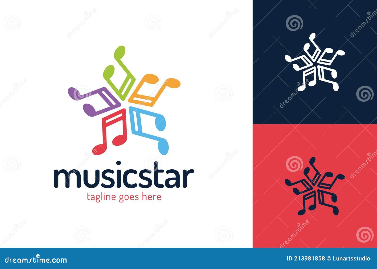 Music Star Logo Vector Design Template. Star Music Logotype, Playful ...