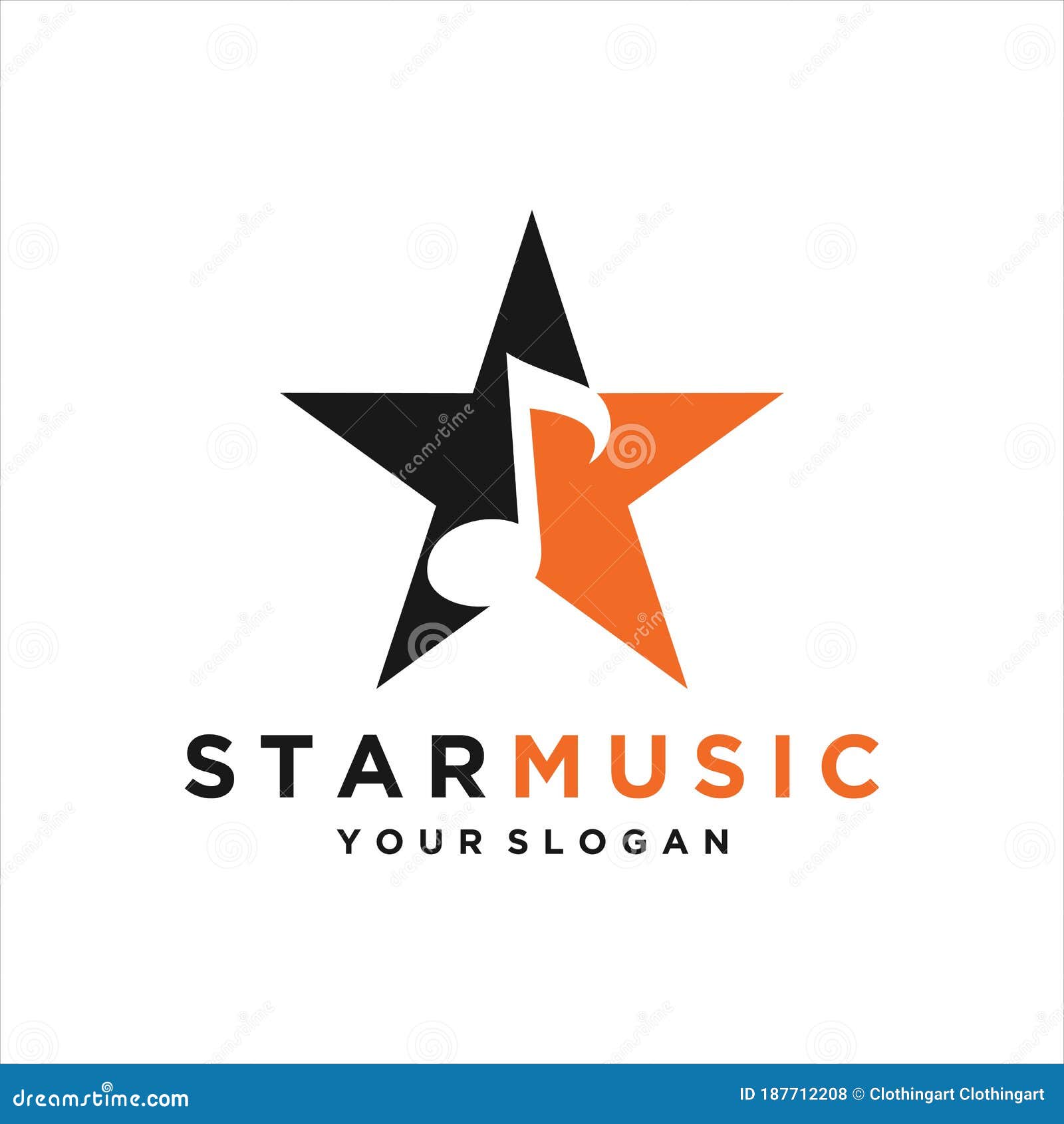 Music Star Logo Vector Design Template Stock Vector - Illustration of ...