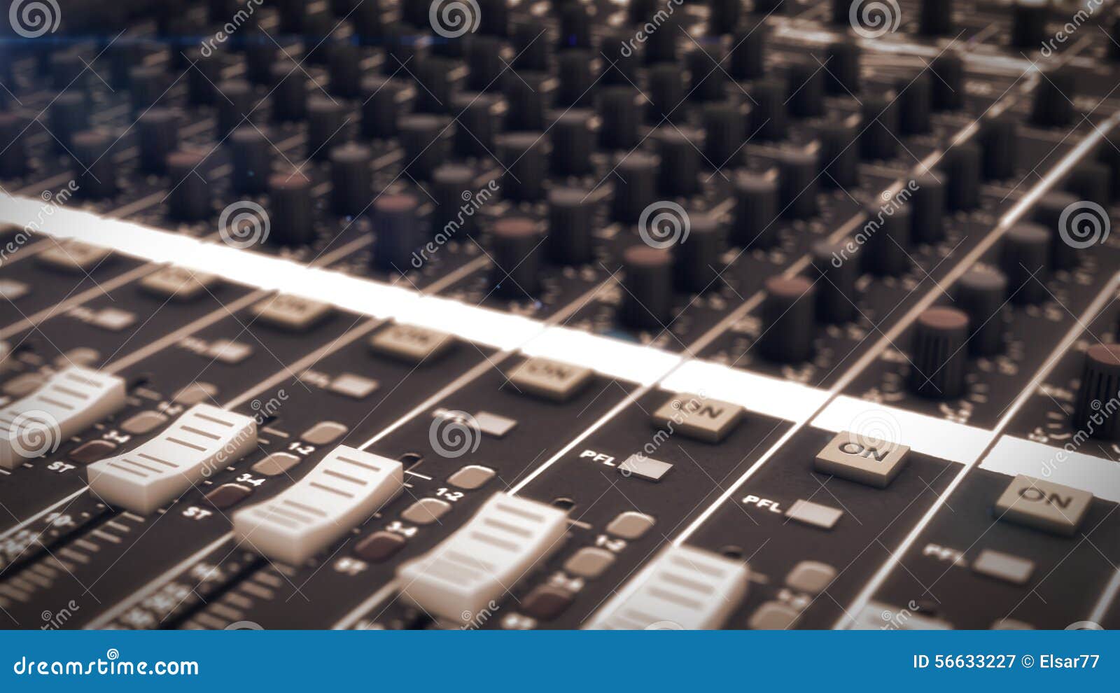 Music Studio stock image. Image of level, controls, equipment - 56633227