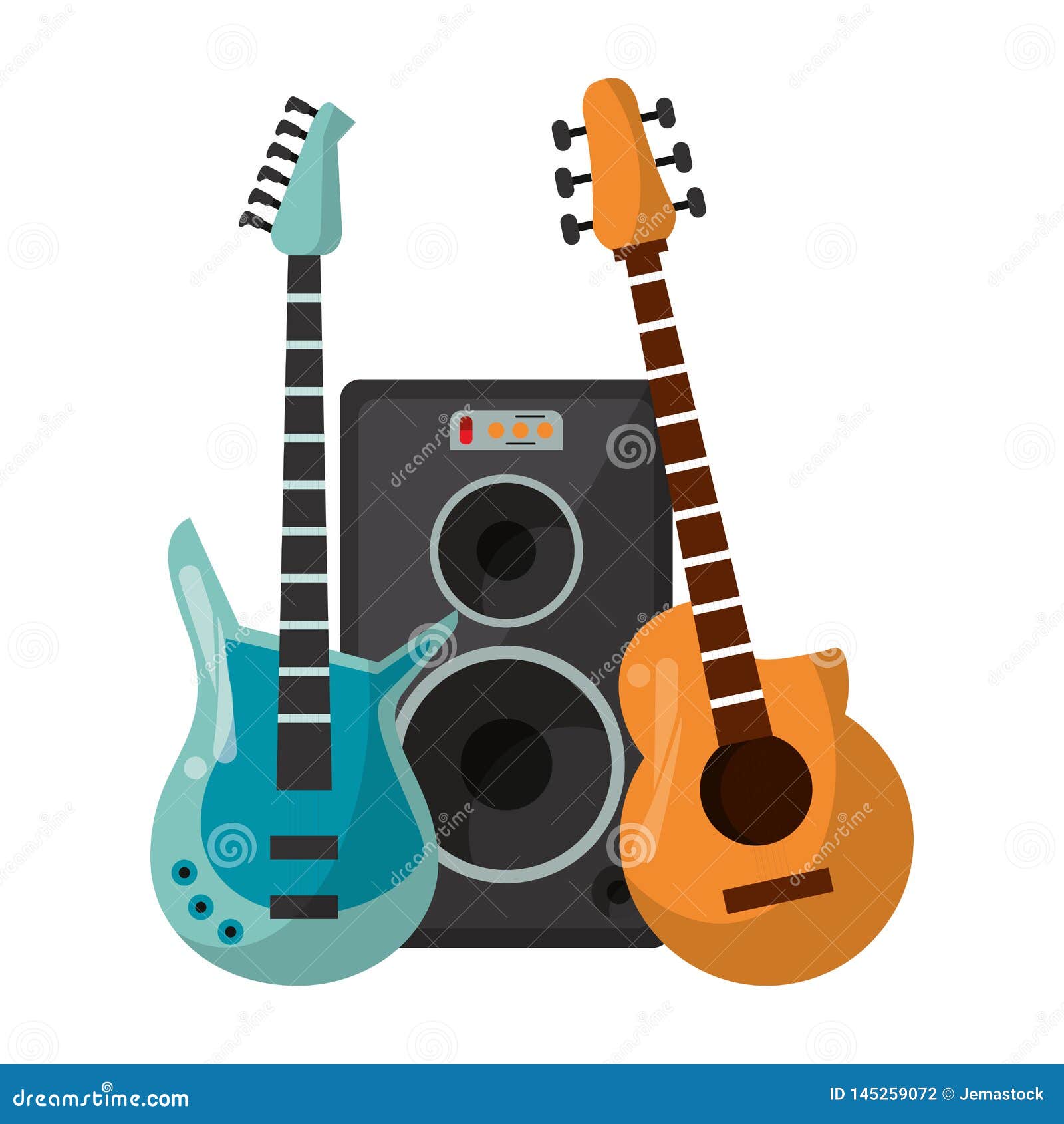 Music and studio equipment stock vector. Illustration of play - 145259072