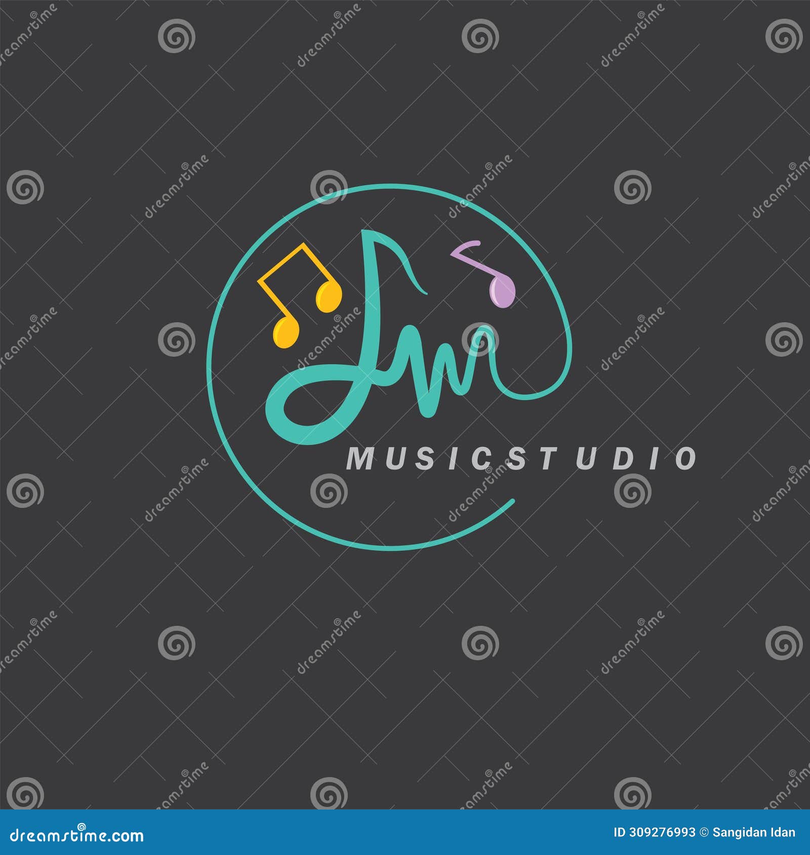 Music Studio Icon Vector Concept Design Template Stock Vector ...