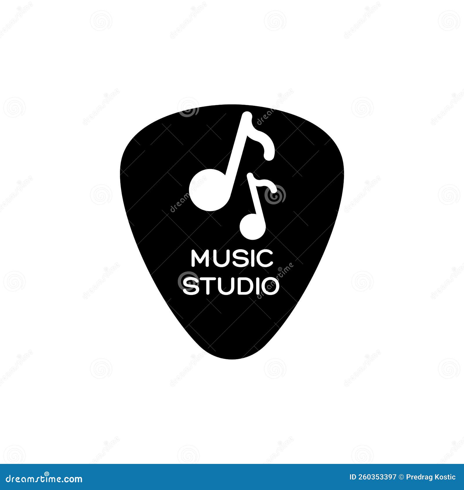 Music studio logo stock illustration. Illustration of symbol - 260353397