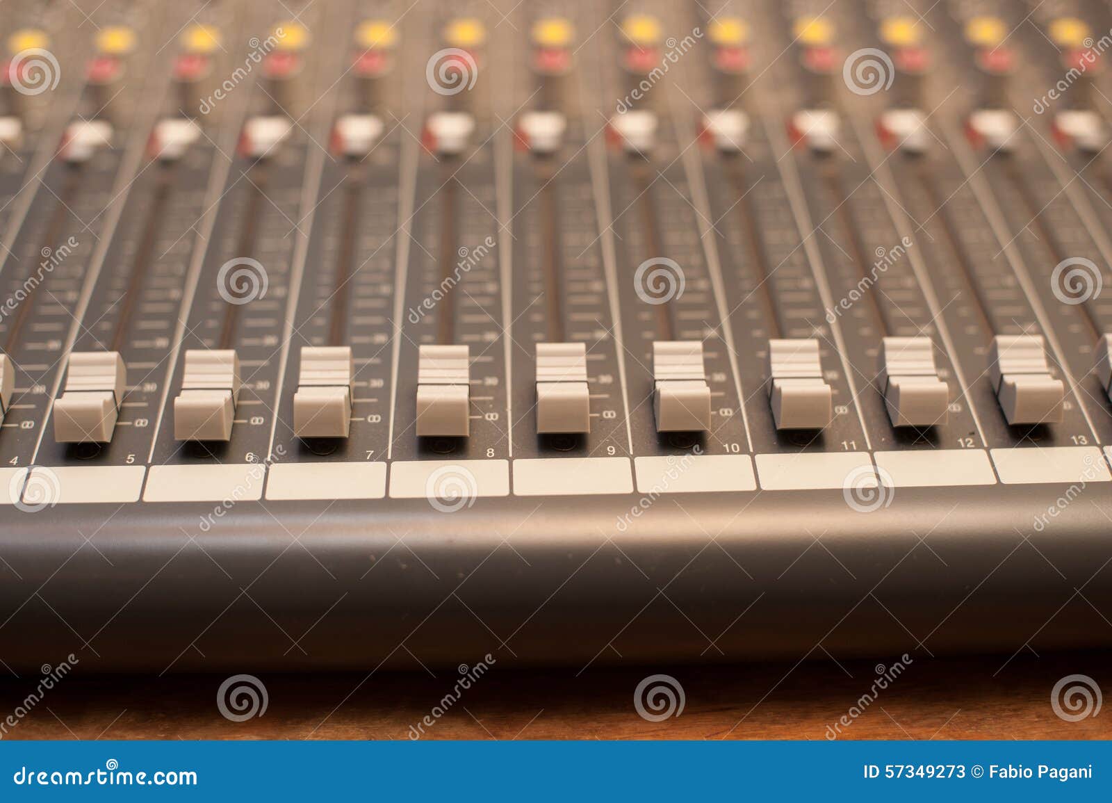 Music studio mixer detail stock image. Image of music - 57349273