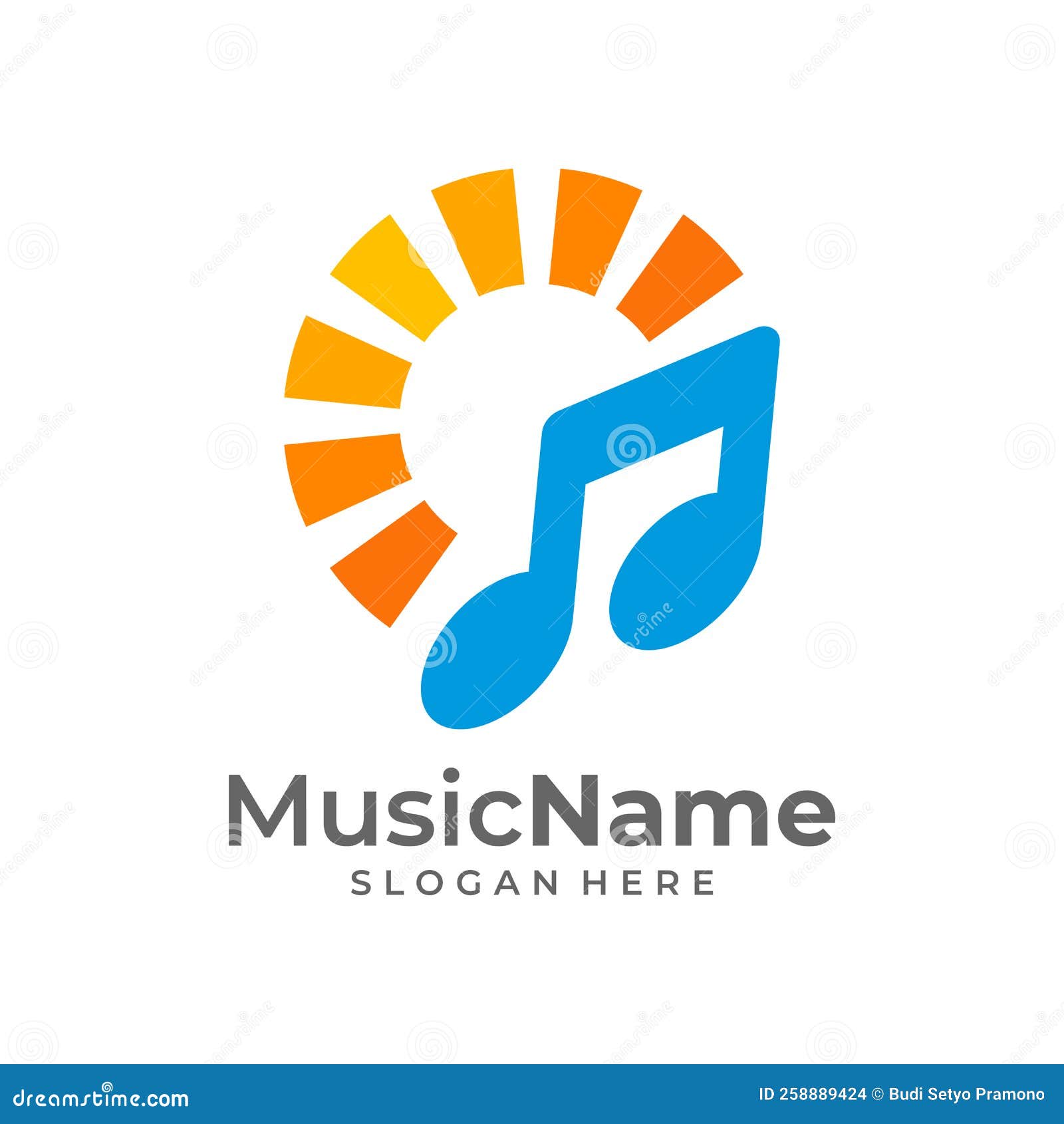 Music Sun Logo Vector Icon Illustration. Sun Music Logo Design Template ...