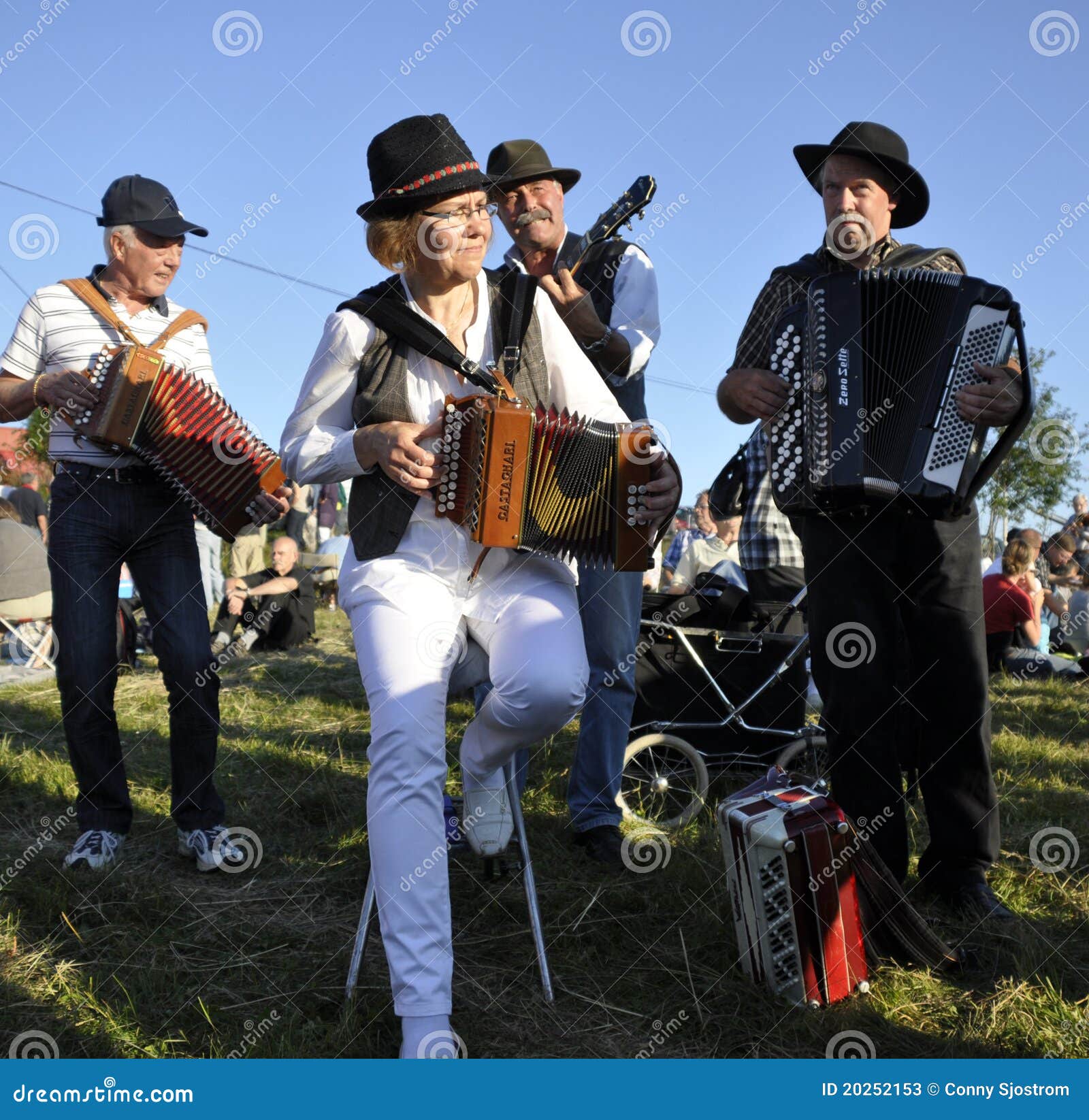 Music in Sweden editorial stock photo. Image of woman - 20252153