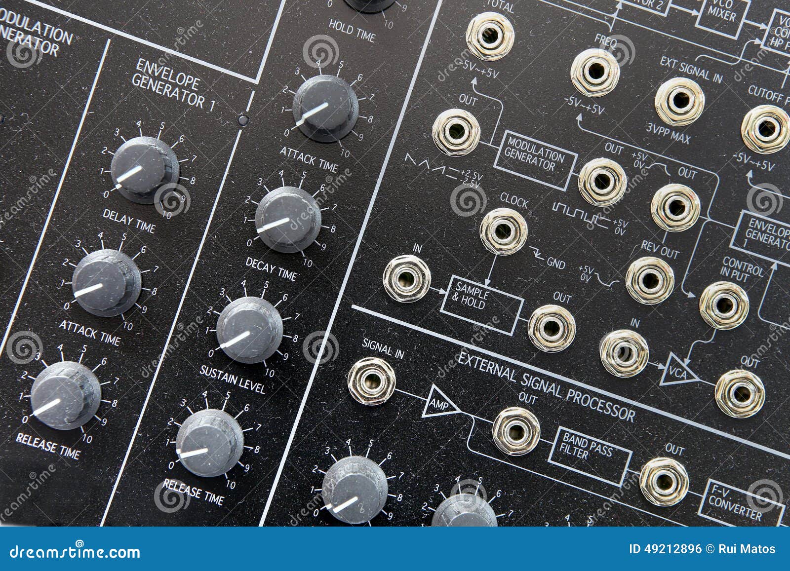 Music synthesizer stock photo. Image of musician, processor - 49212896