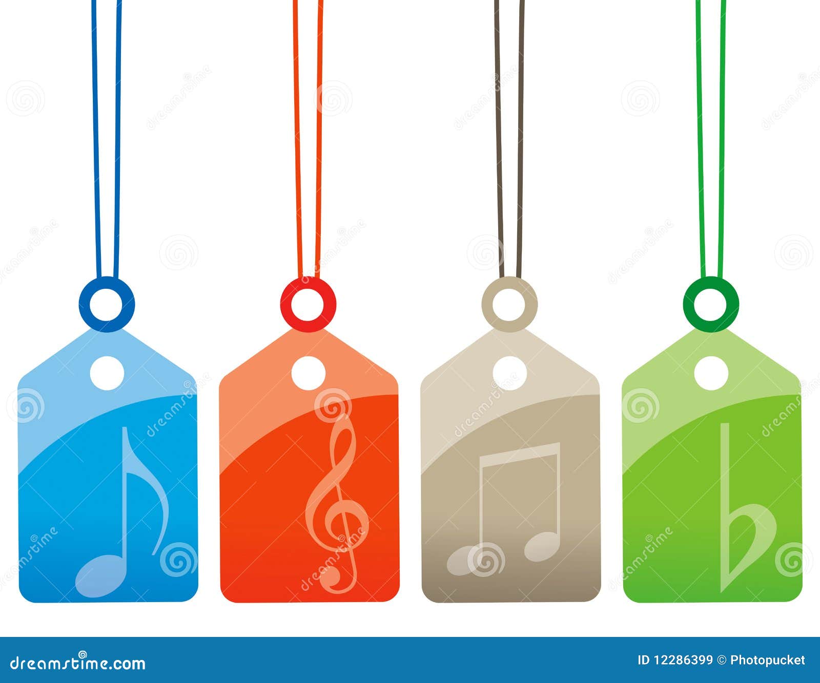 Music tags stock illustration. Illustration of graphic - 12286399