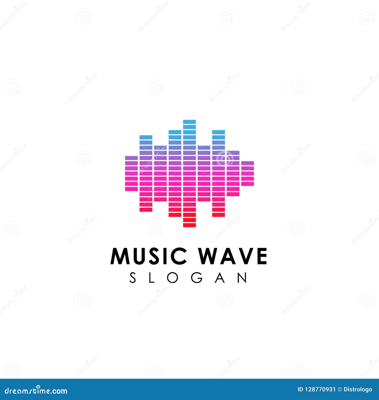 Music Tech Logo Design. Sound Wave Icon Symbol Design Stock Vector ...