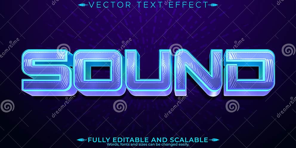 Music Text Effect, Editable Melody and Rhythm Customizable Font Style ...