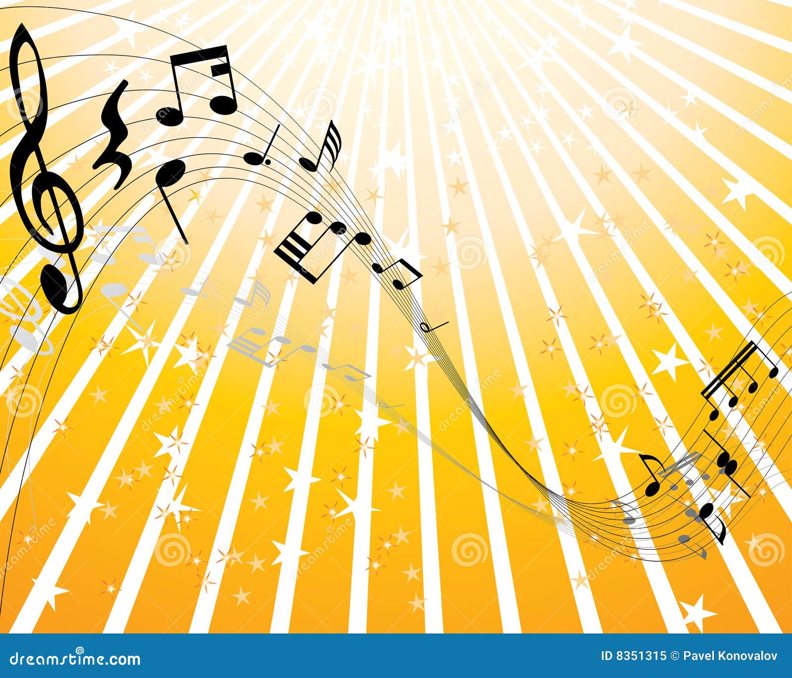 Music theme stock vector. Illustration of design, curves - 8351315