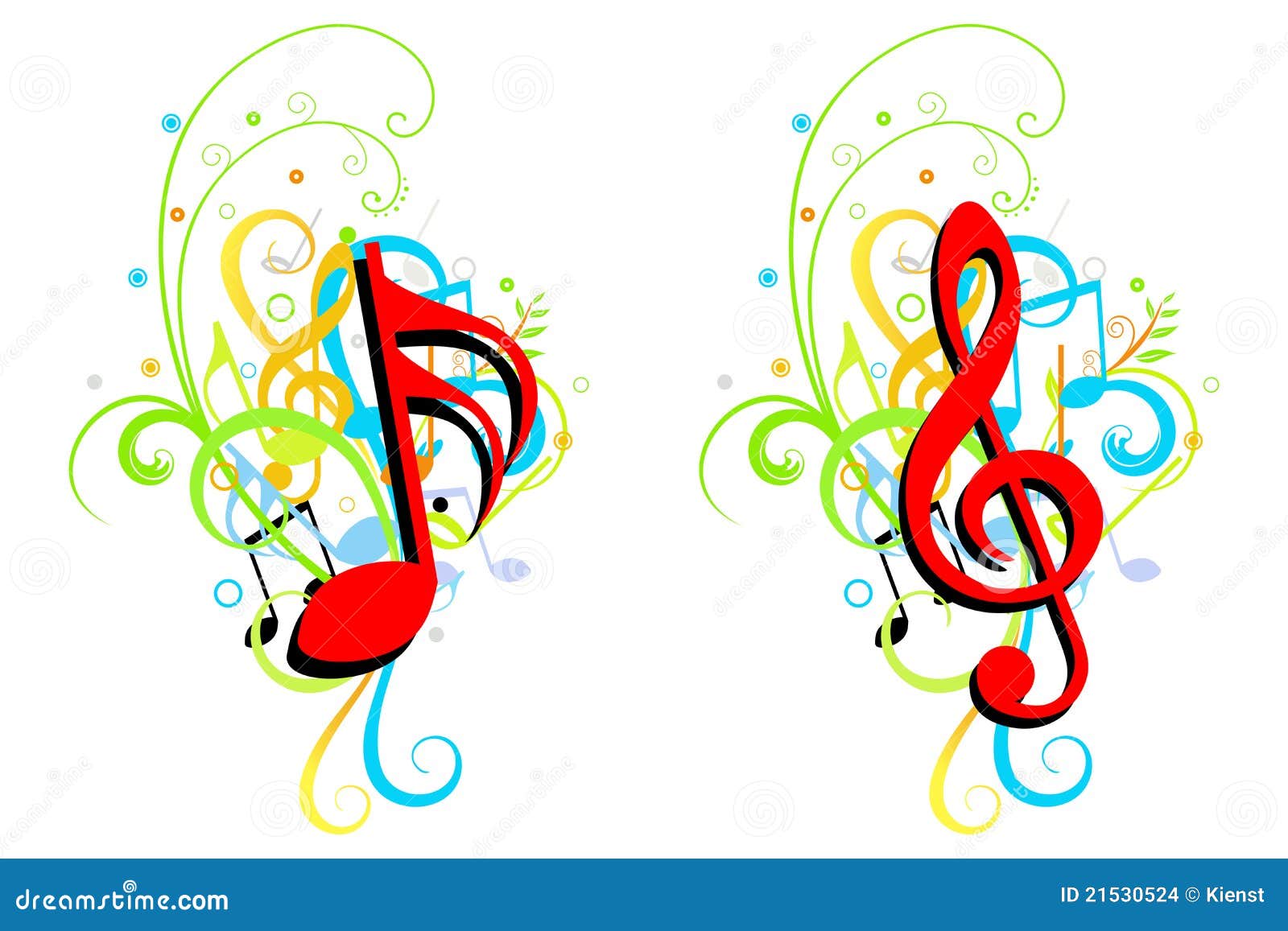 Music theme background stock vector. Illustration of pattern - 21530524