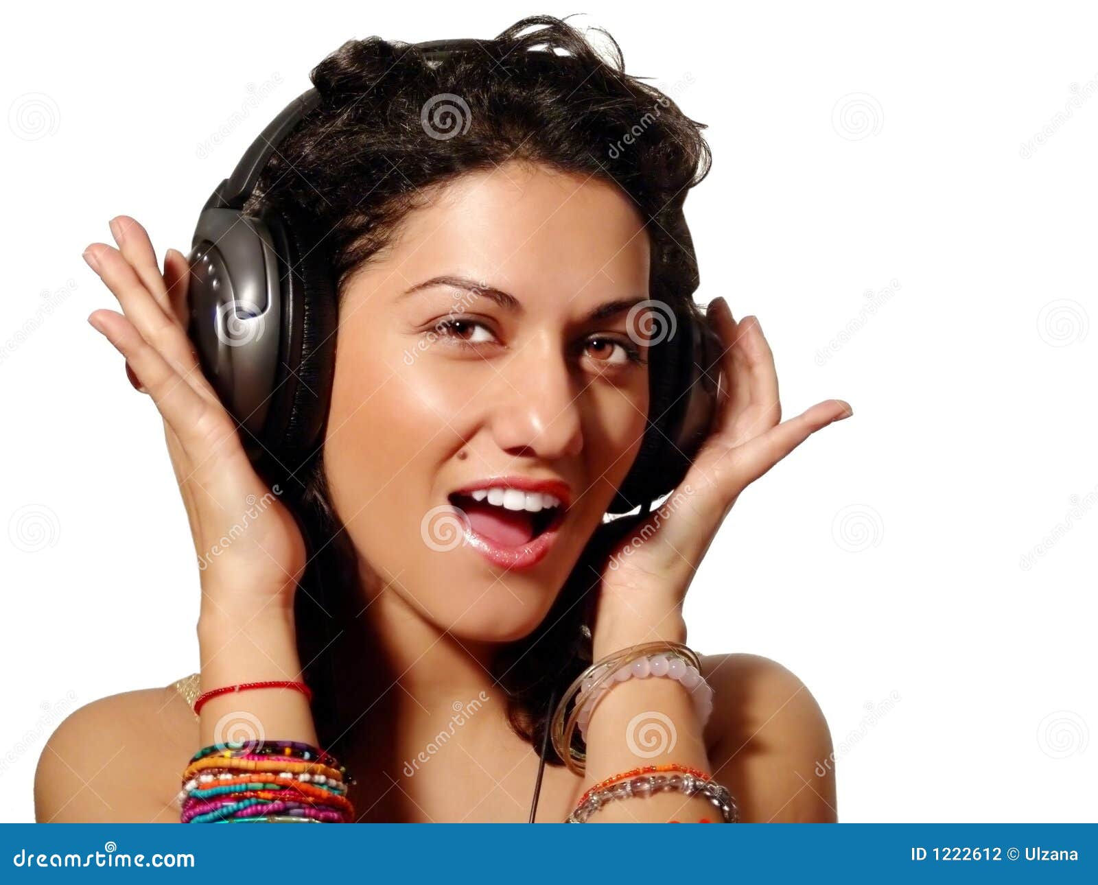 Music-time stock photo. Image of listen, woman, dance - 1222612
