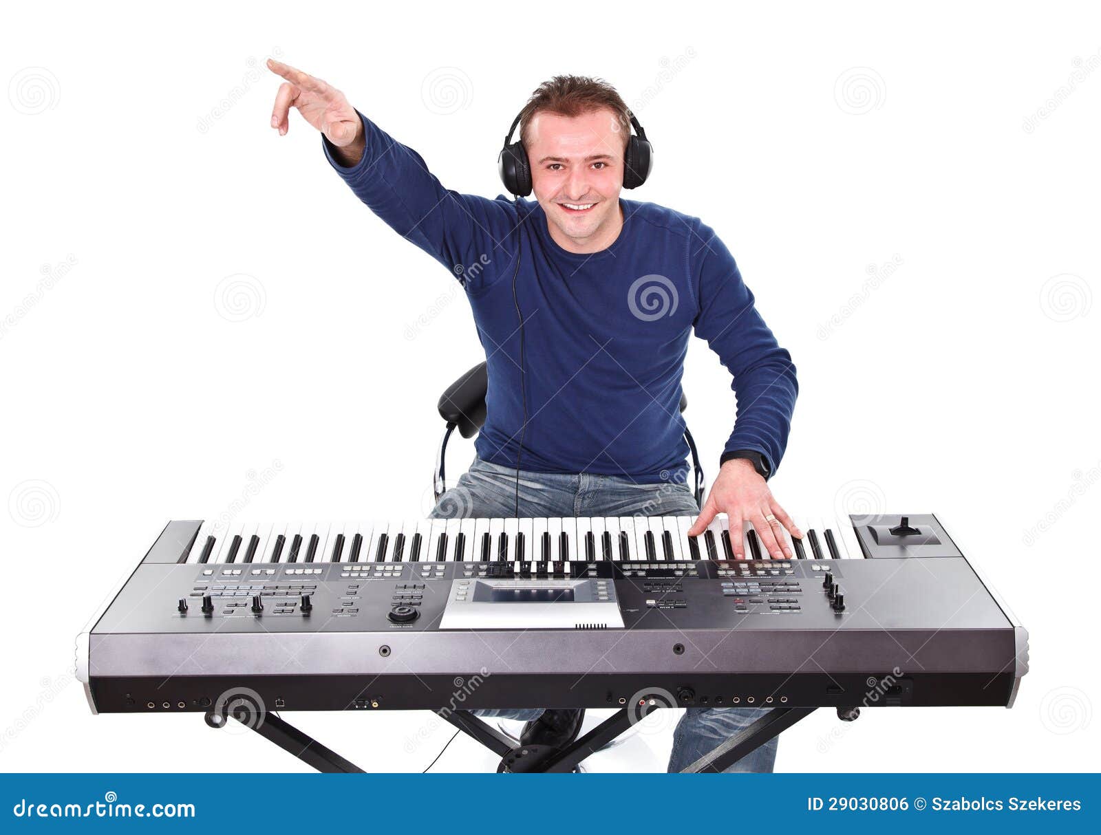 Music time stock photo. Image of keyboard, music, human - 29030806