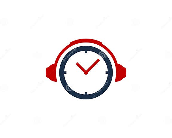 Music Time Icon Logo Design Element Stock Vector - Illustration of ...