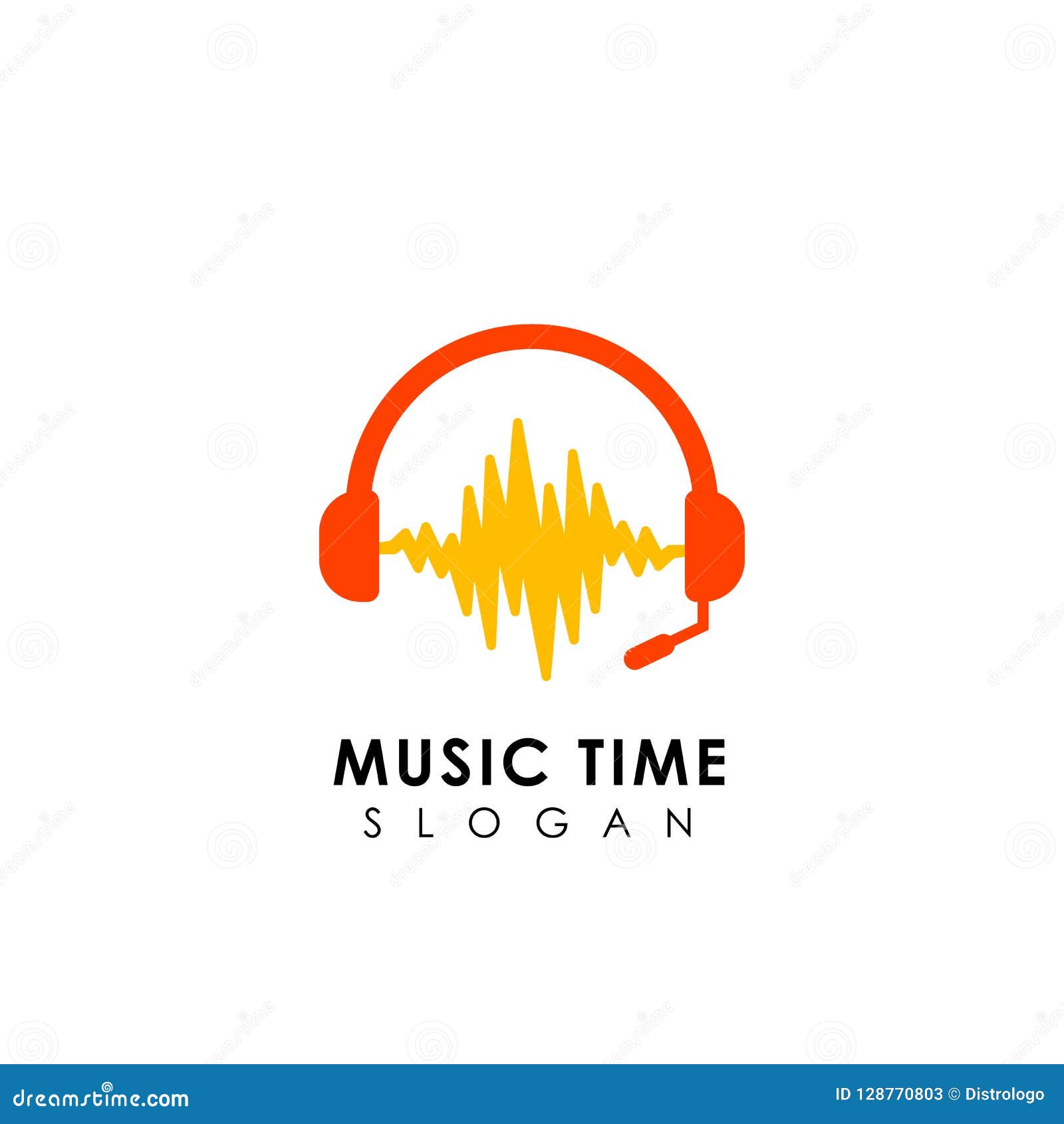 Music Time Logo Design. Sound Wave Logo Design Stock Vector ...