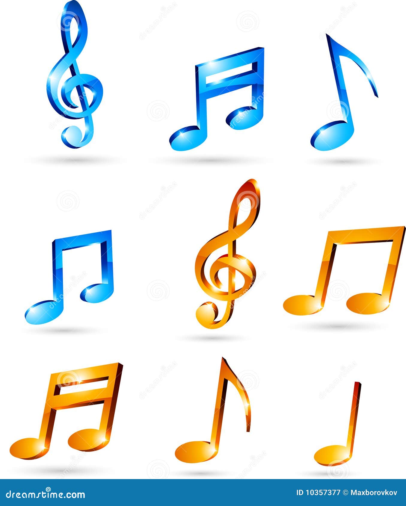 Music tones. stock vector. Illustration of composer, clef - 10357377