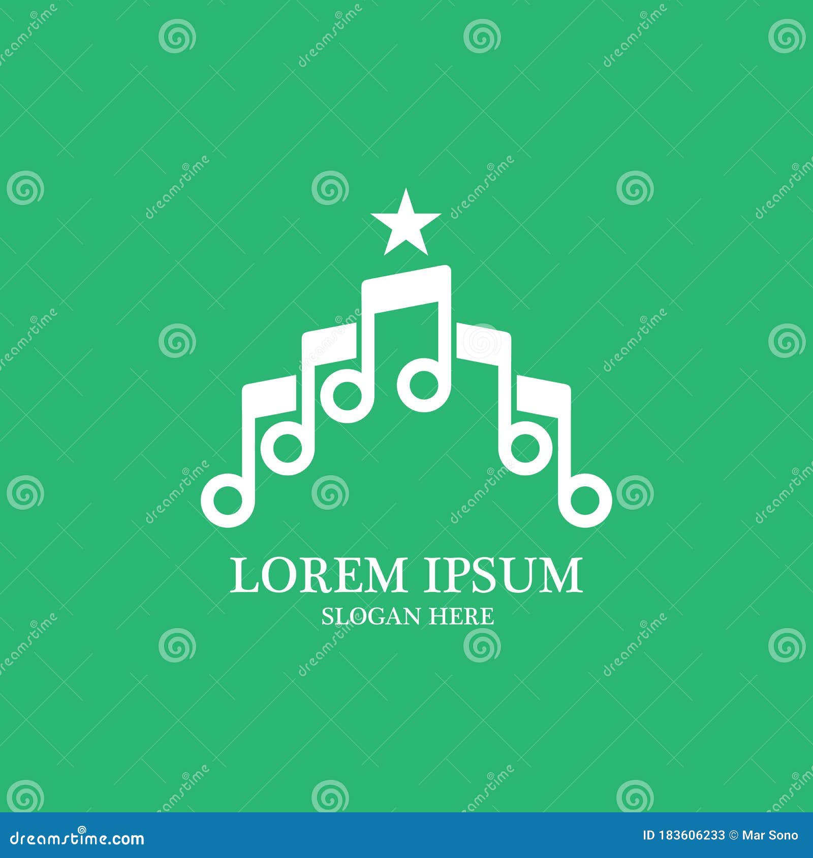 Music Tones Logo and Symbol Vector Image Stock Vector - Illustration of ...