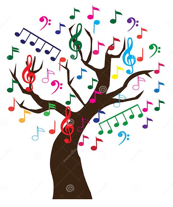 Music tree stock vector. Illustration of composition - 21204049