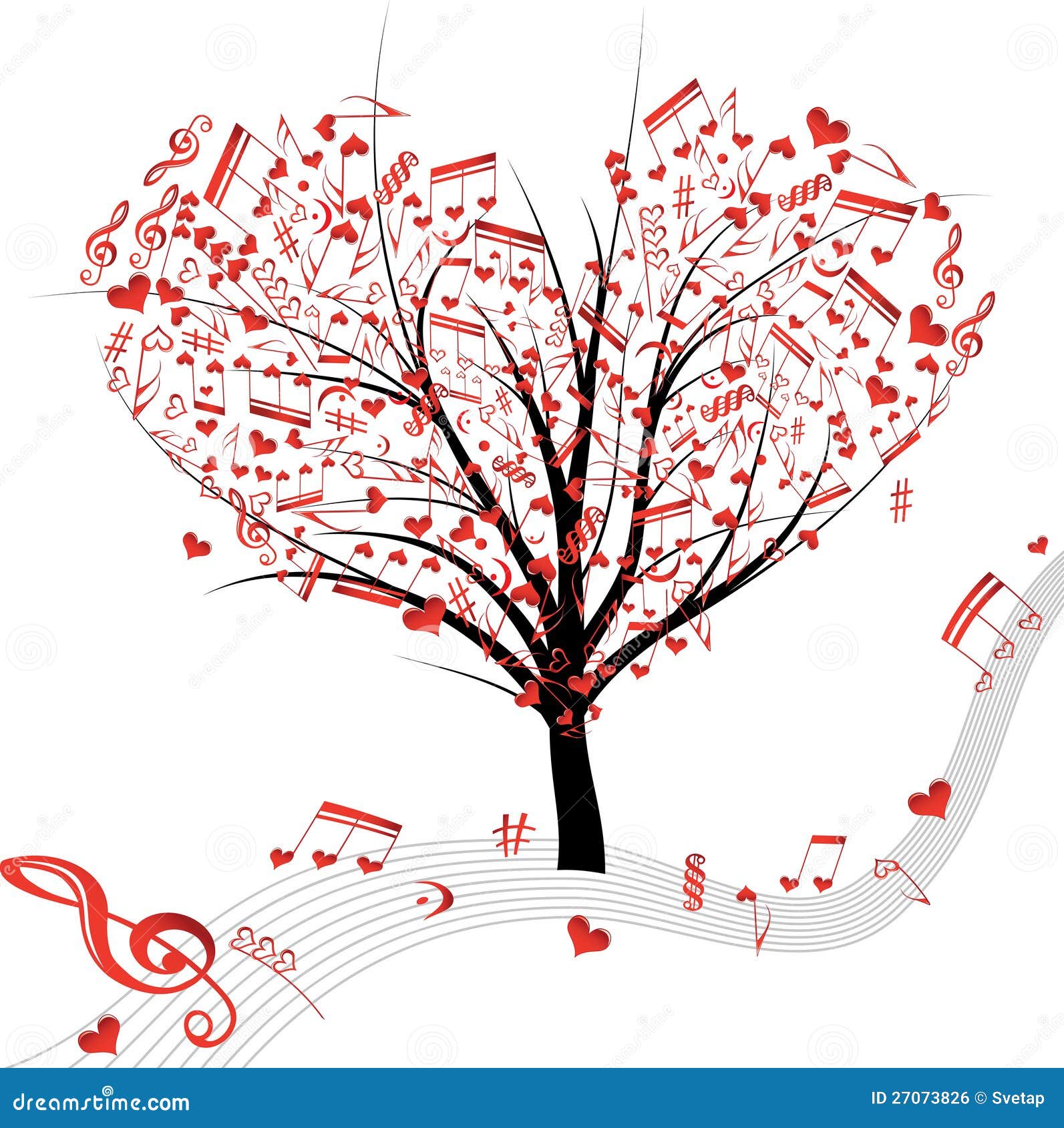Music Tree. Royalty Free Stock Image - Image: 27073826