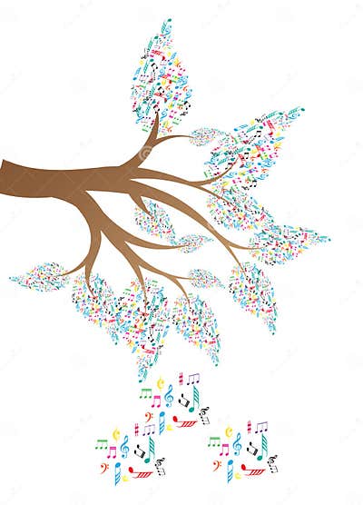 Music Tree stock illustration. Illustration of banner - 42184466