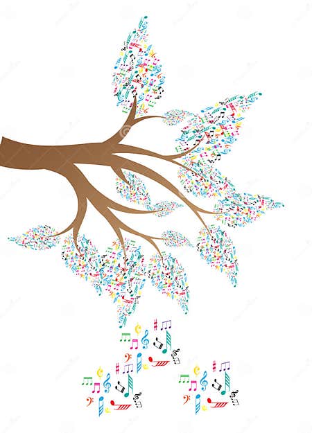 Music Tree stock illustration. Illustration of banner - 42184466