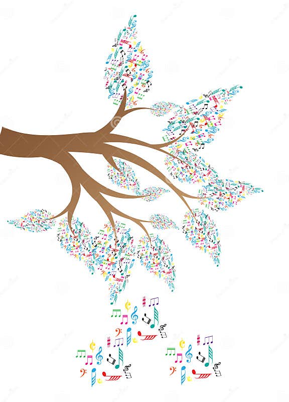 Music Tree stock illustration. Illustration of banner - 42184466