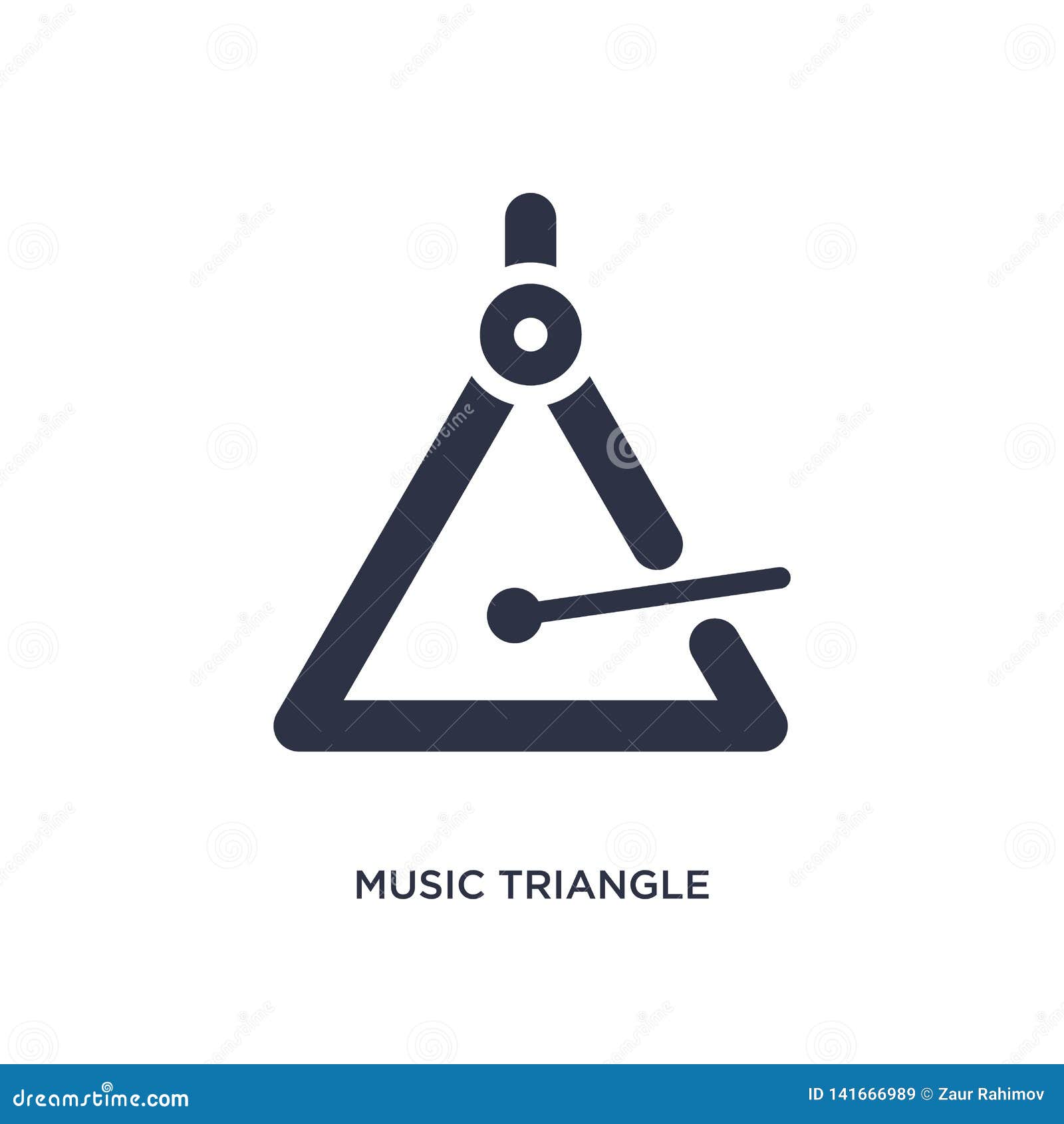 Music Triangle Icon on White Background. Simple Element Illustration ...