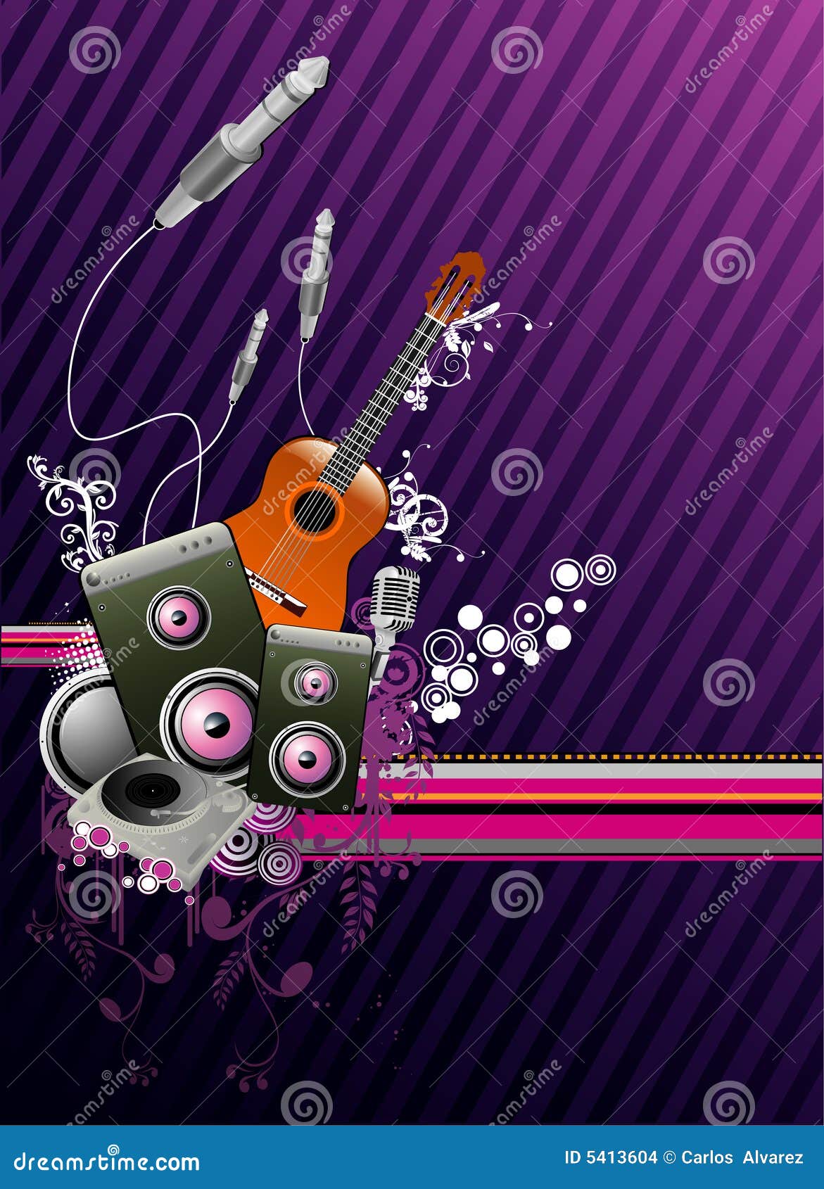 Music vector stock vector. Illustration of circles, happy - 5413604