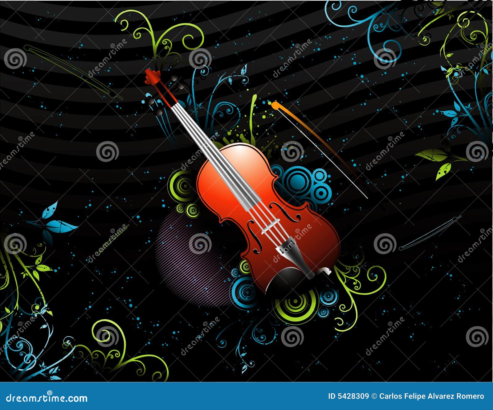 Music vector composition stock vector. Illustration of curl - 5428309