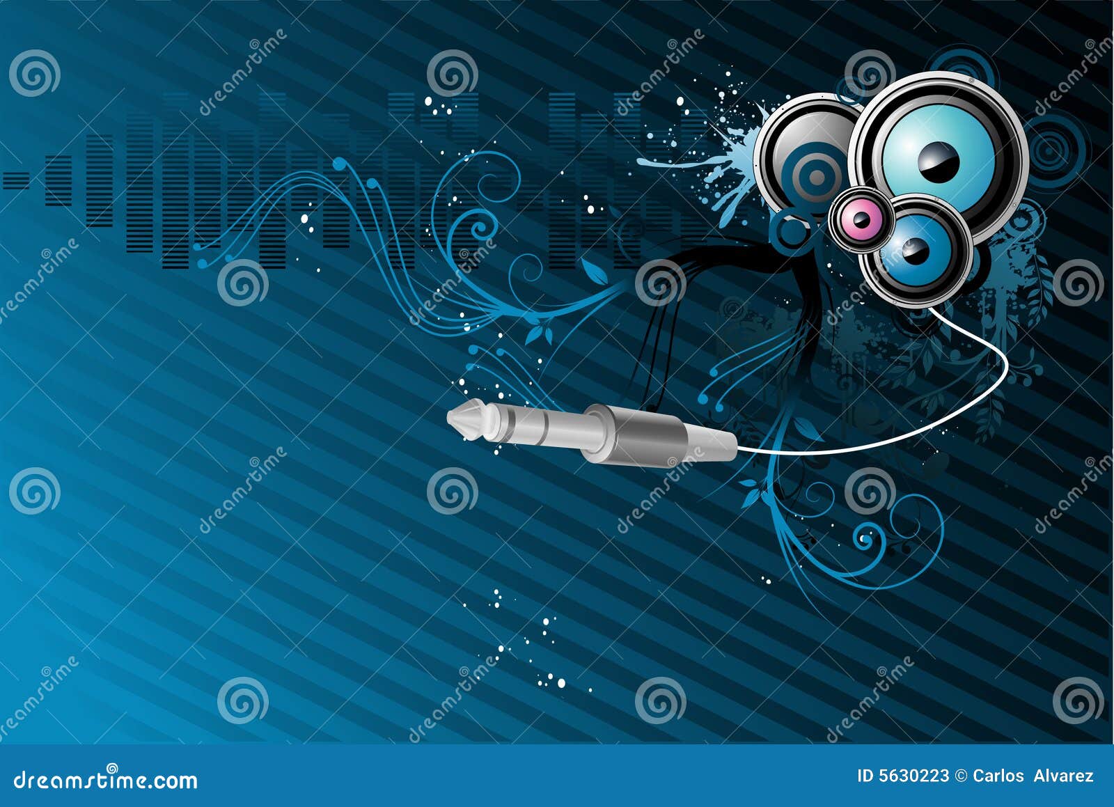 Music vector composition stock vector. Illustration of plants - 5630223