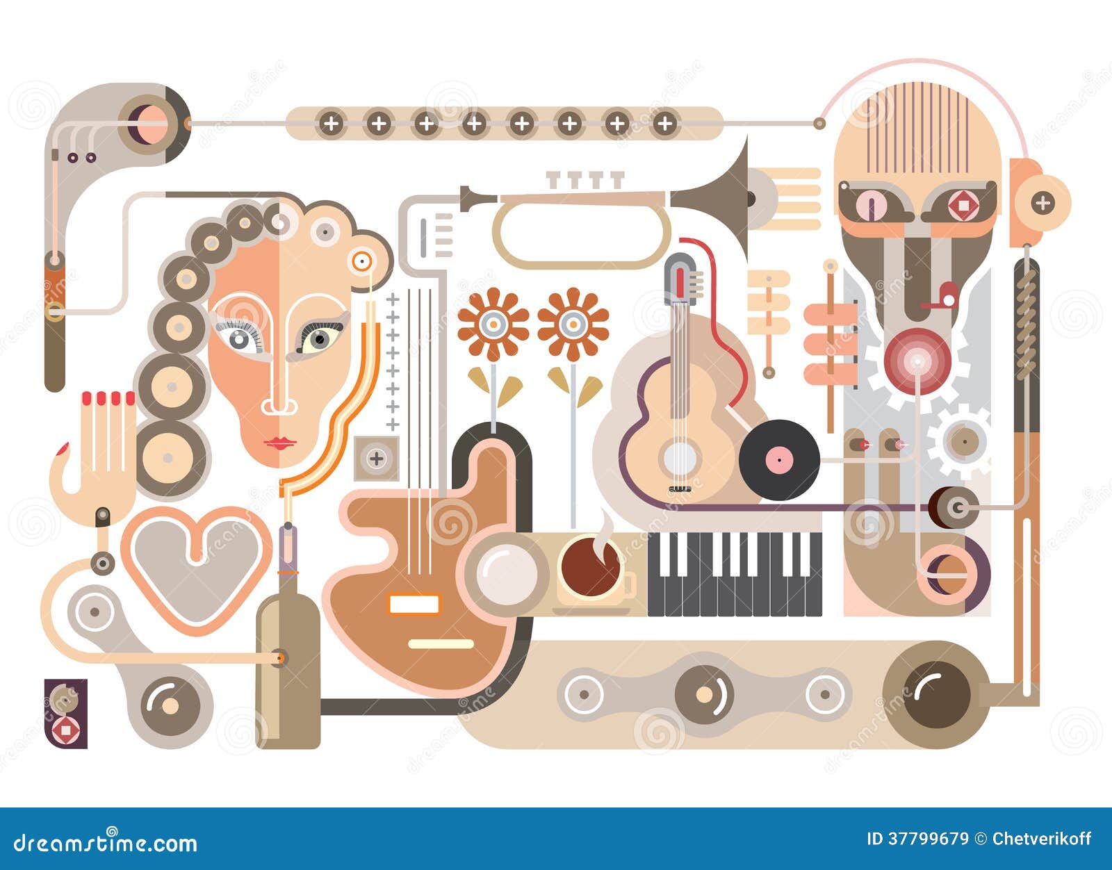 Music - Vector Illustration Stock Vector - Illustration of background ...