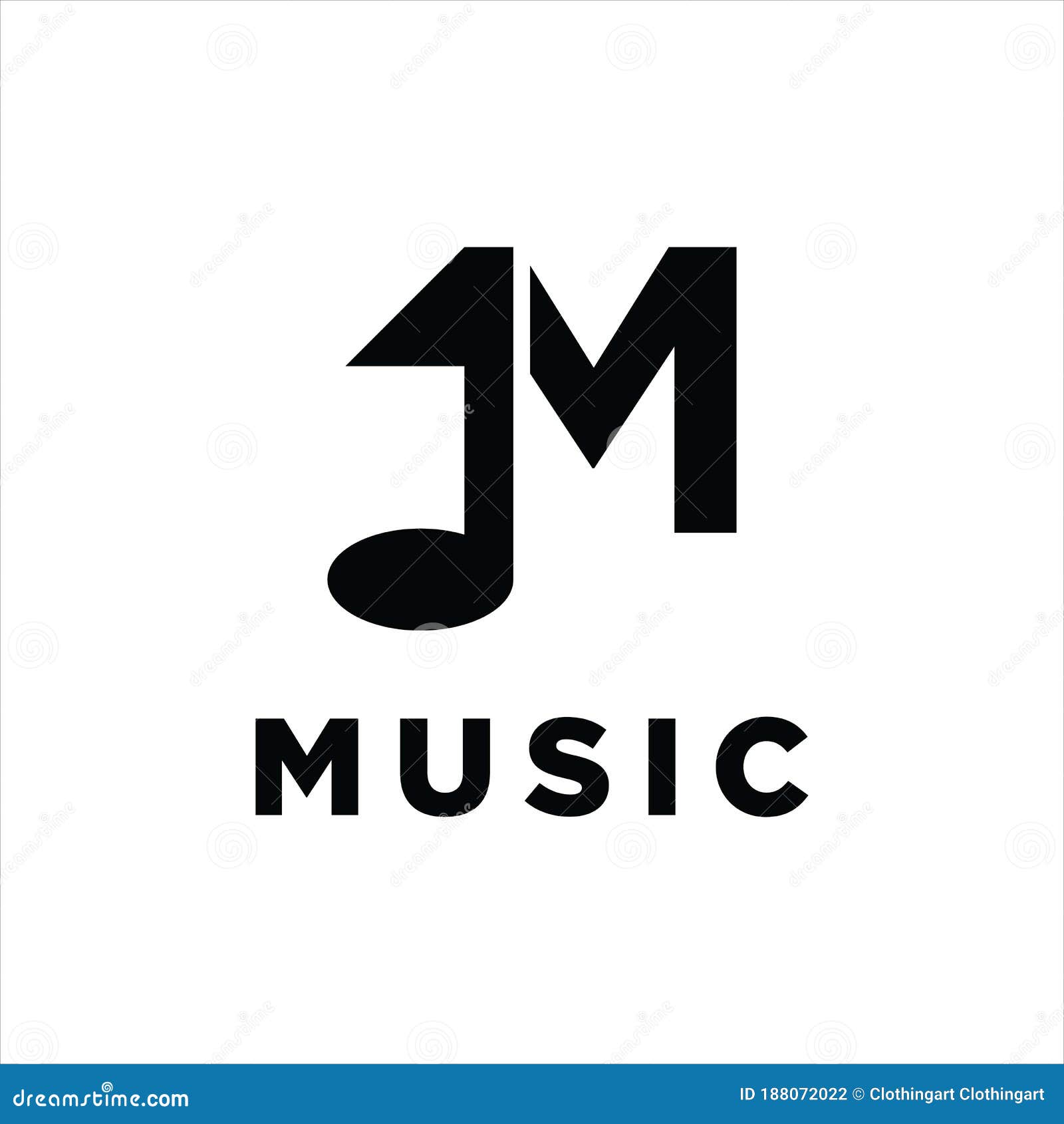 Music Vector Logo Graphic Modern Abstract Stock Vector - Illustration ...
