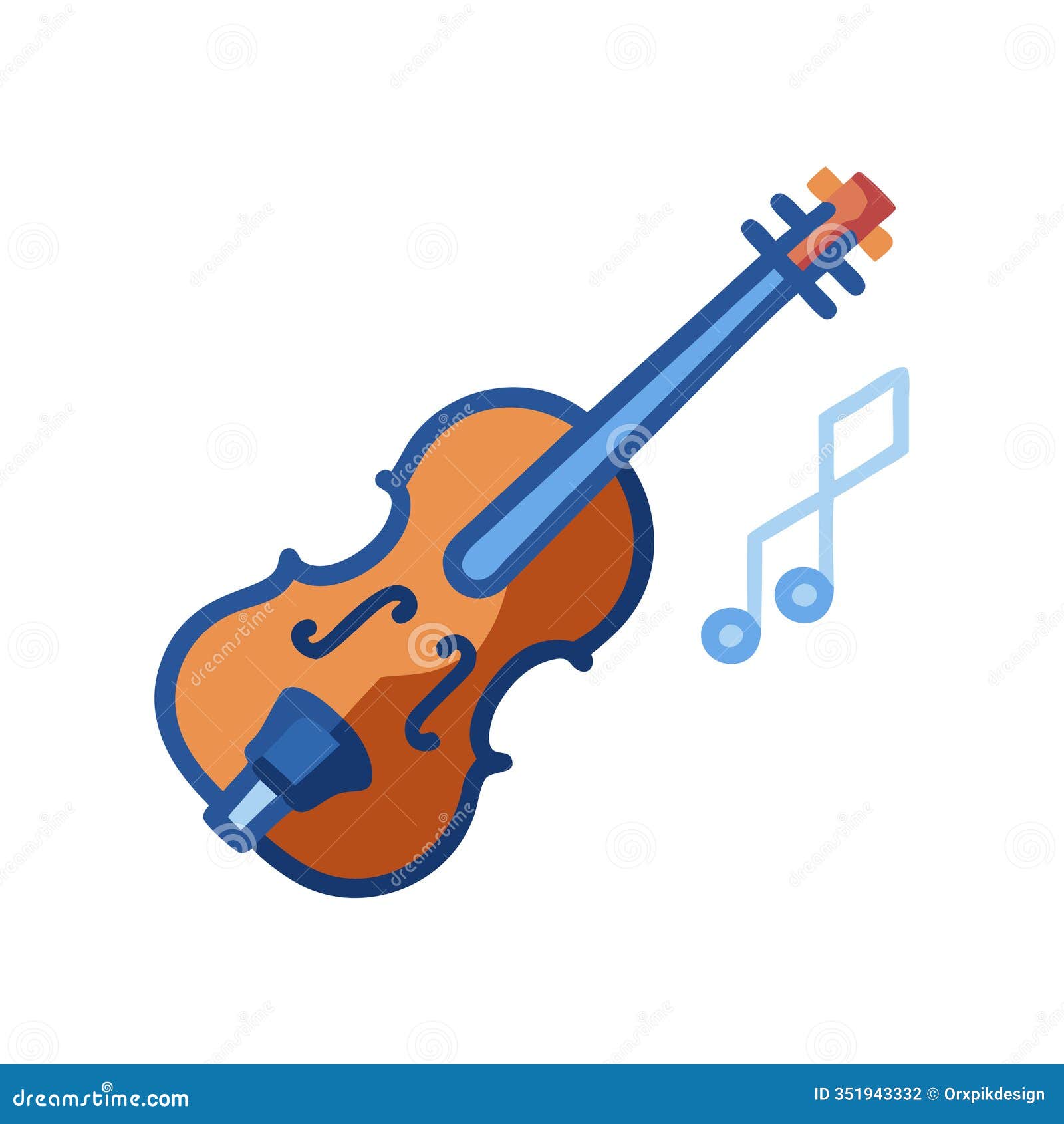 Music Violin Design Over Background Cartoon Vector | CartoonDealer.com ...