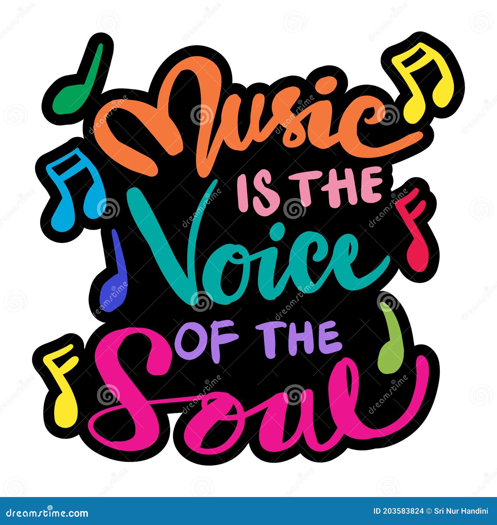 Music is the Voice of the Soul Hand Lettering. Stock Vector ... Music is the Voice of the Soul Hand Lettering. Stock Vector ...