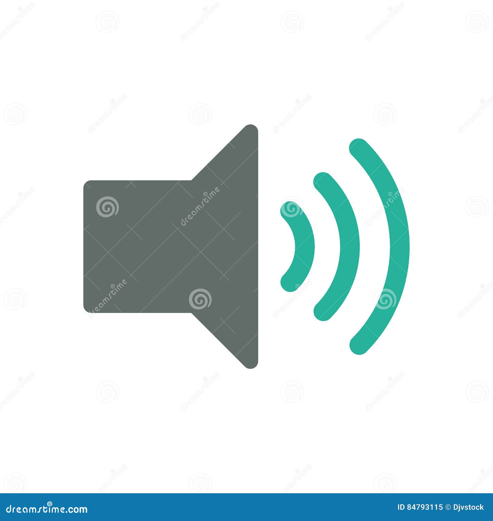 Music volume control stock illustration. Illustration of concept - 84793115
