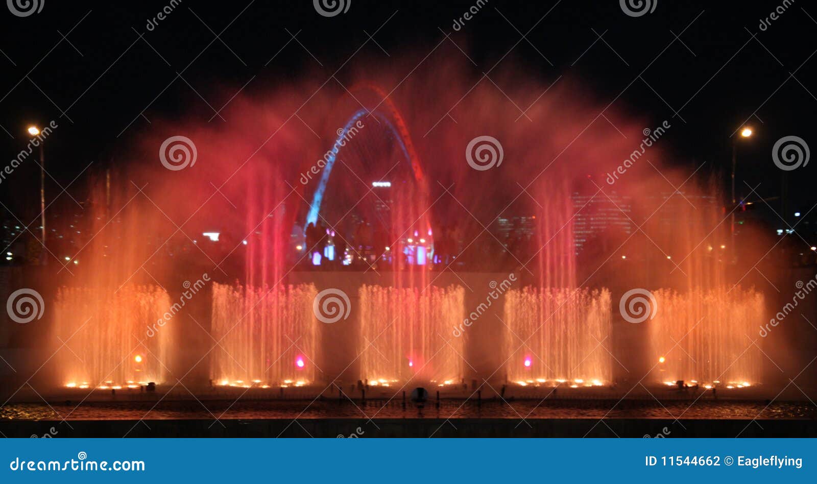 Music, Water and Light Show Stock Photo - Image of performance ...