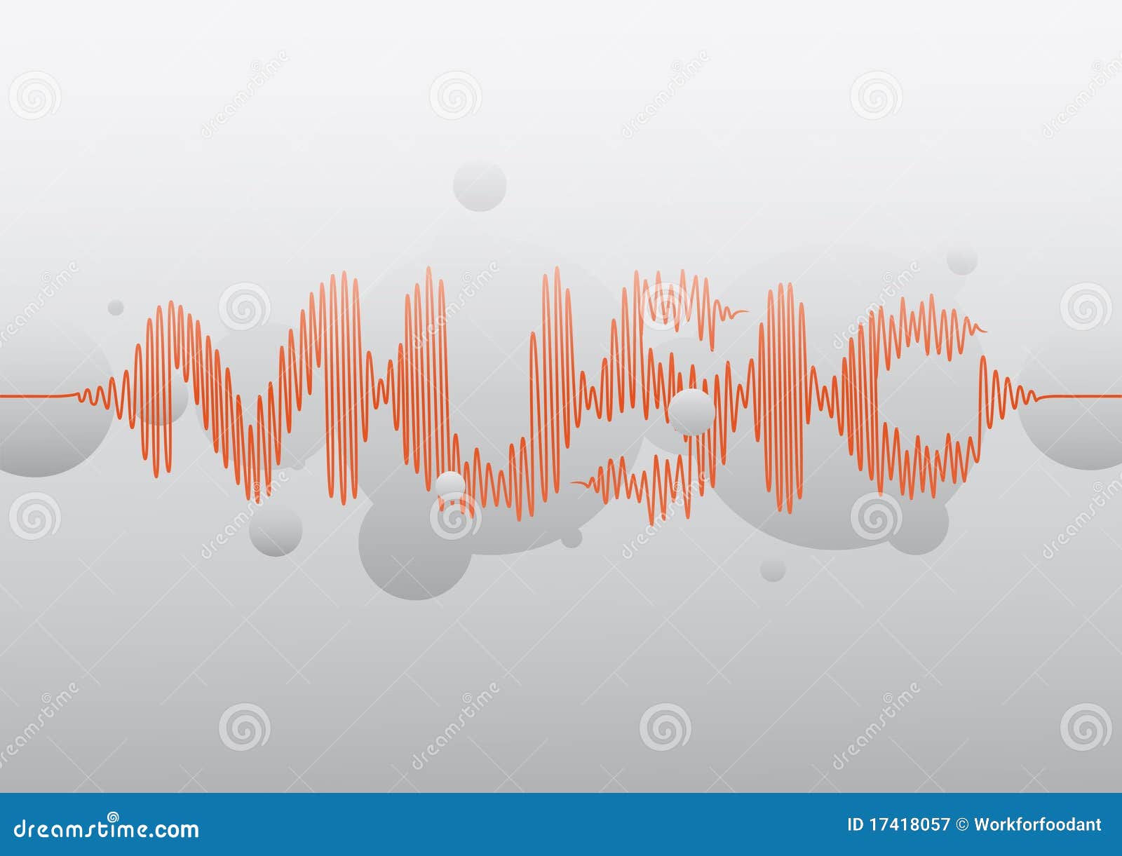 Music wave stock vector. Illustration of abstract, fluctuation - 17418057