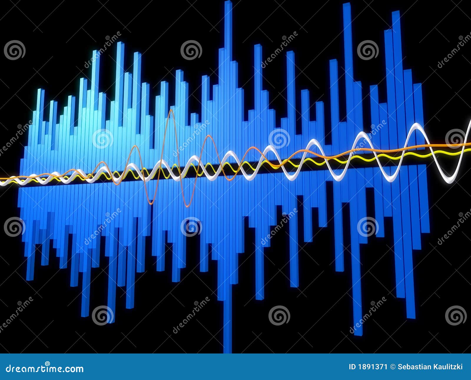 Music wave stock illustration. Illustration of analog - 1891371
