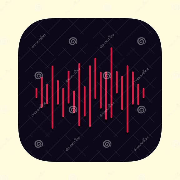 Music wave app icon stock vector. Illustration of technology - 349145760