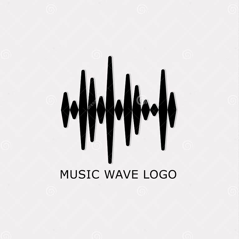 Music wave logo stock vector. Illustration of element - 256677216