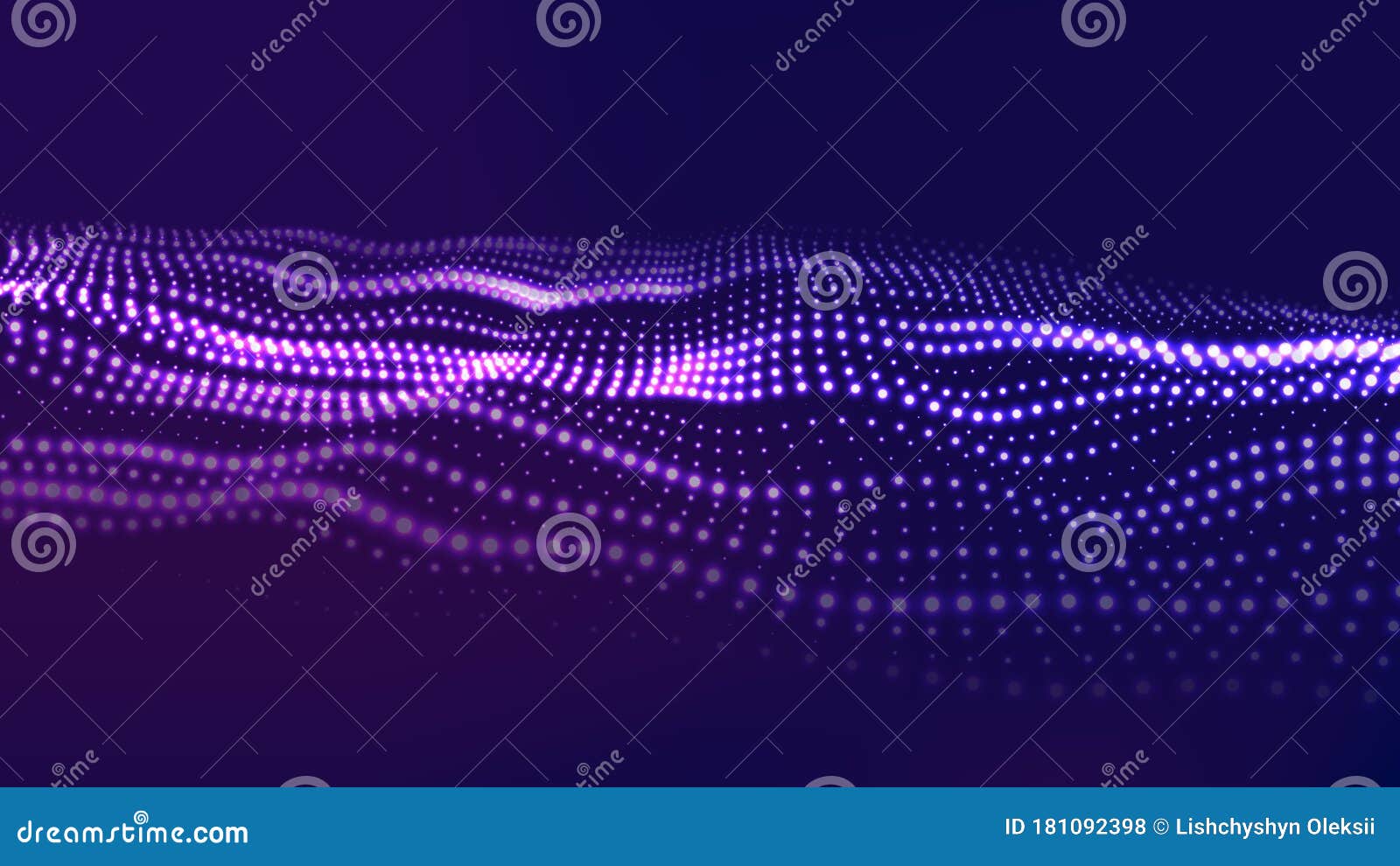 Music Wave of Particles. Sound Wave Element. Vector Technology ...