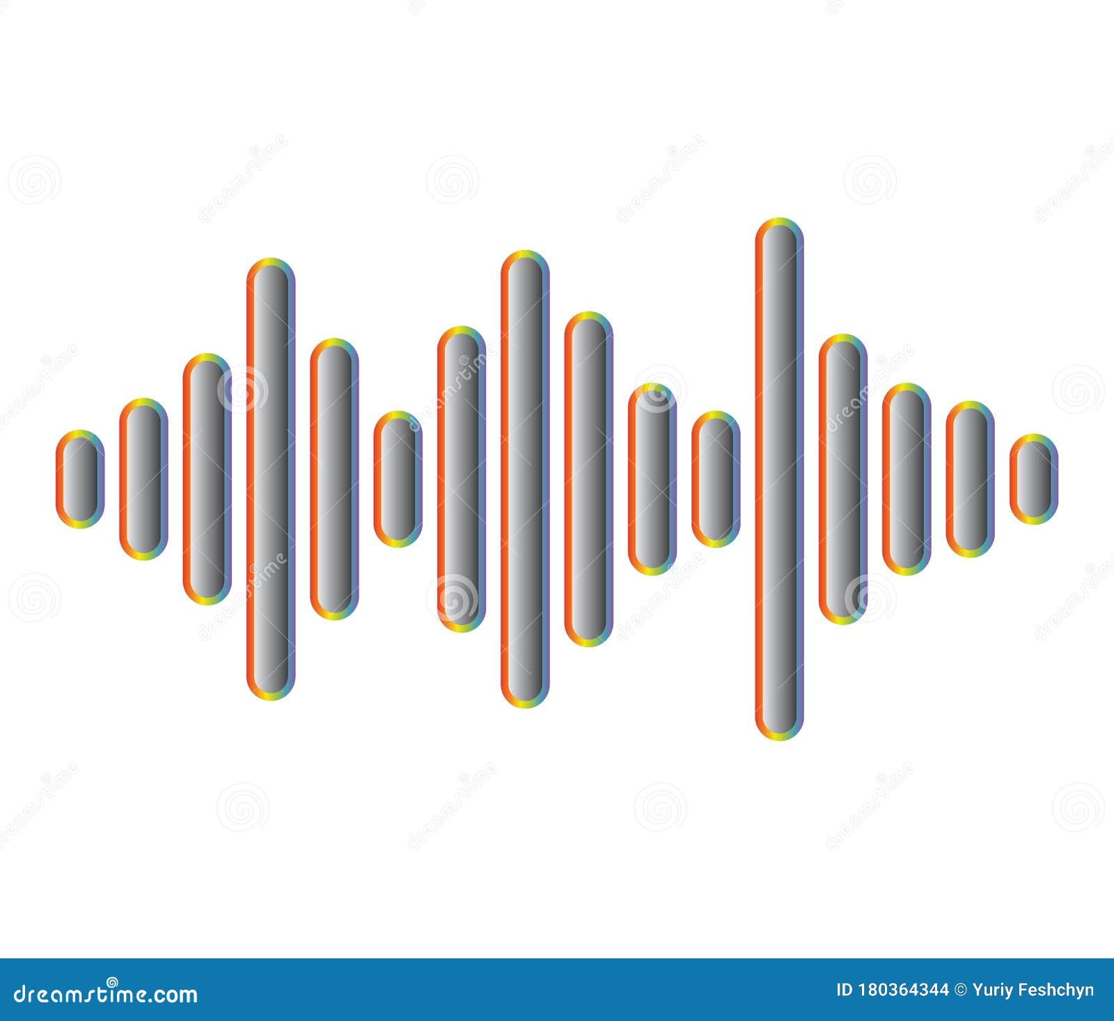 Music Wave Player Logo. Colorful Equalizer Element. Isolated Design ...